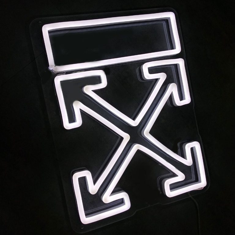 Logo OFF White - Néon LED - La Maison du Néon
